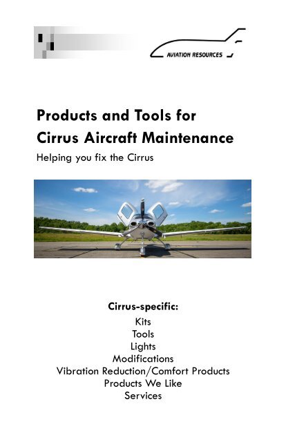 PRODUCTS AND TOOLS FOR CIRRUS CATALOG (E-CATALOG)