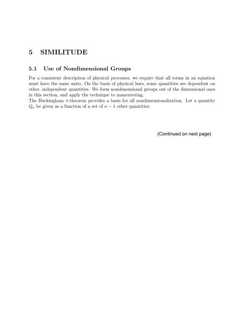 Similitude Fluid Mechanics
