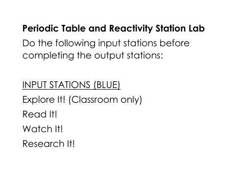 SMARTperiodictablestationlab