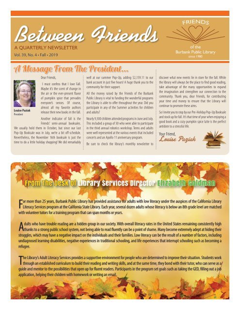 Between Friends - Fall 2019