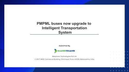 PMPML buses now upgrade to Intelligent Transportation System