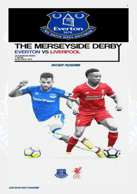 The Merseyside Derby Matchday Programme