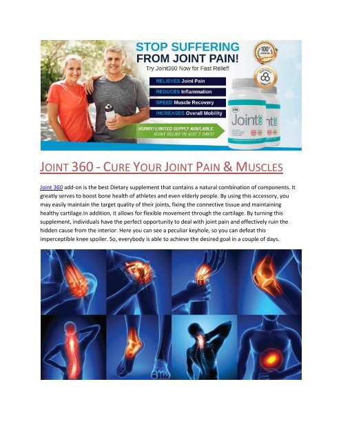 Joint 360 - Cure Your Joint Pain & Muscles