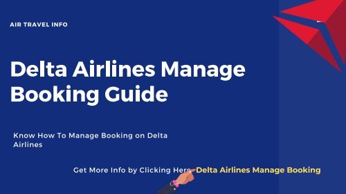 Delta Airlines Manage Booking