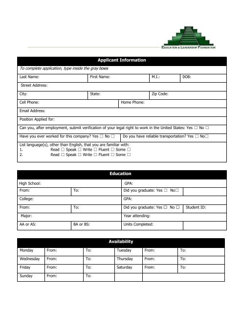 ELF Application