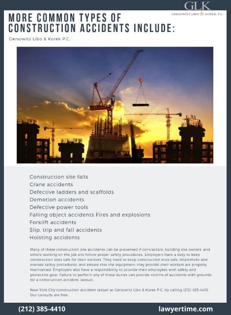 Common Types of Construction Accidents