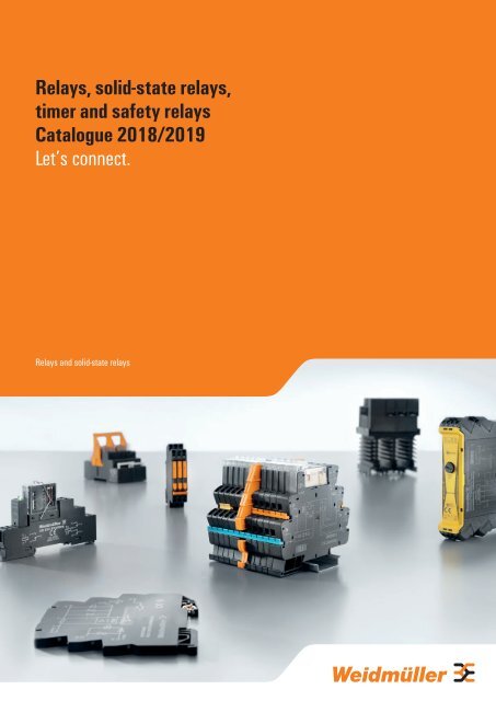 Weidmueller relays, solid-state relays, timer and safety relays.