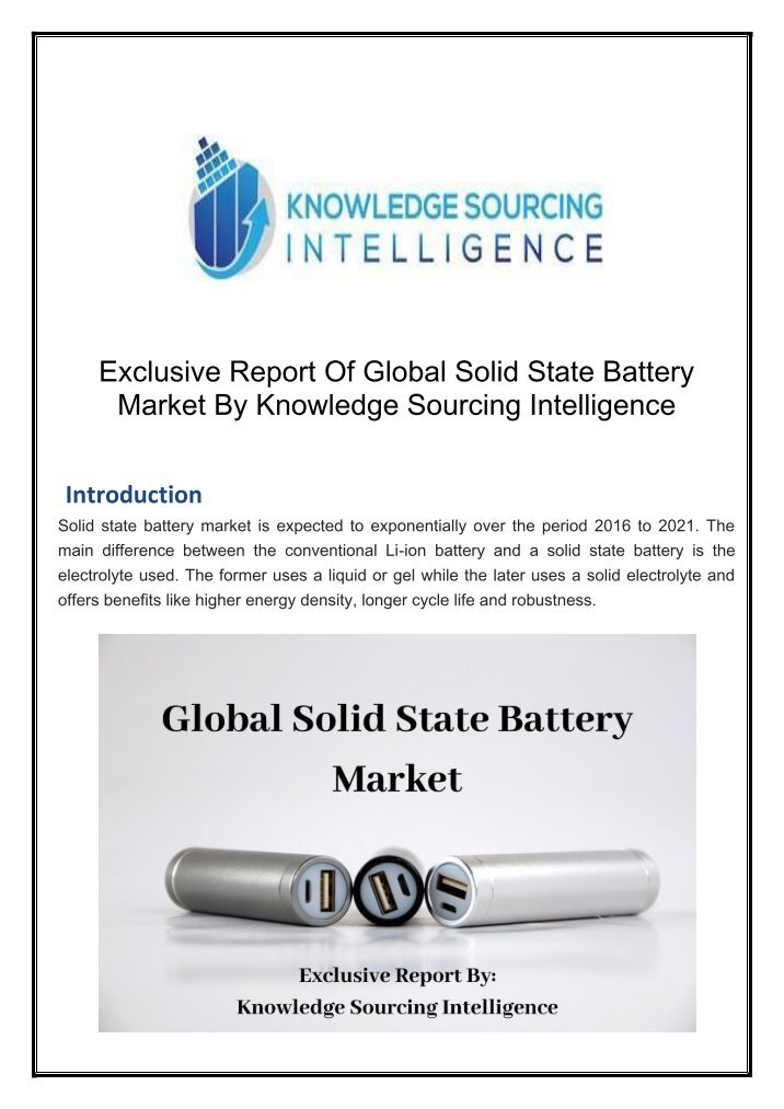 Solid-State-Battery-Technology Magazines