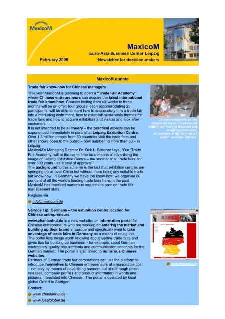 MaxicoM aktuell - MaxicoM GmbH