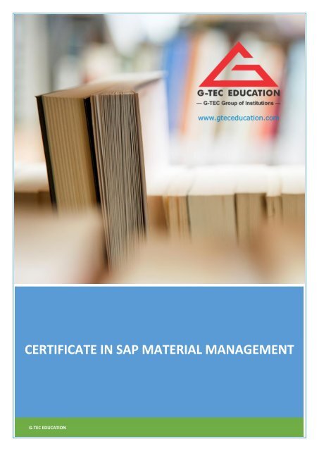 Certificate in SAP Material Management_Ver 6.1