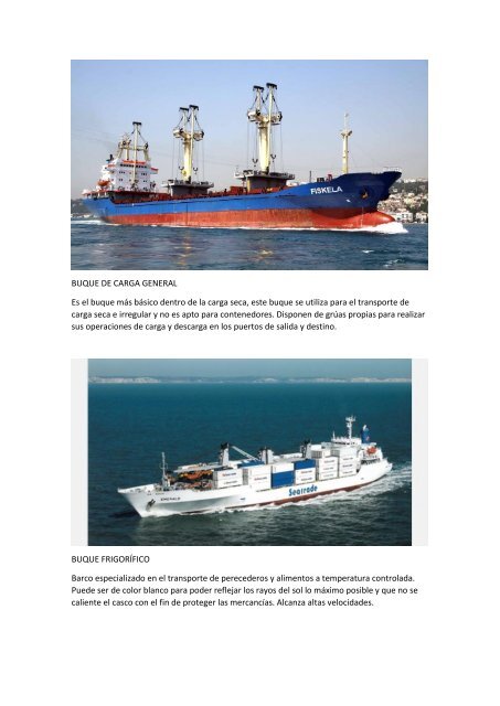 Revista tipos de buques