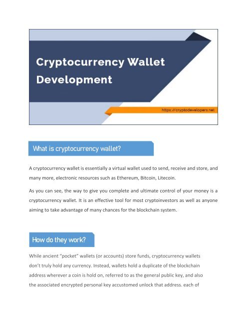 cryptocurrency wallet development guide