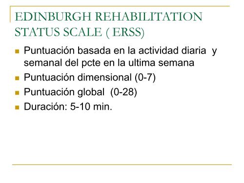 EDINBURGH REHABILITATION