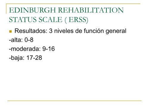 EDINBURGH REHABILITATION