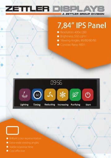 ZETTLER Displays IPS LCD Panels Flyer 10.19