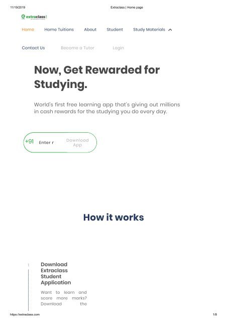Online Learning Platform | Best tuition Classes | Extraclass