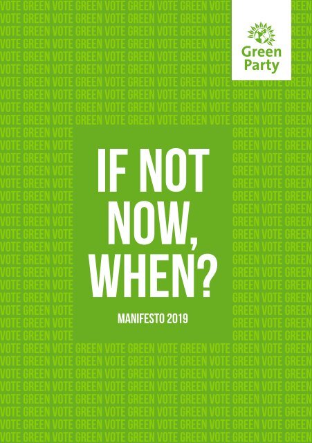Green Party Manifesto 2019