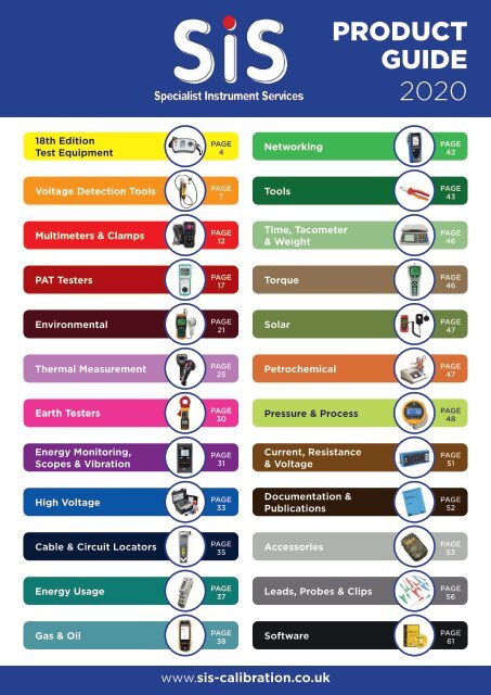SIS Product Catalogue 2020