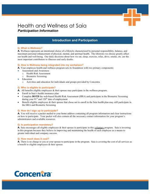 Health and Wellness at Saia