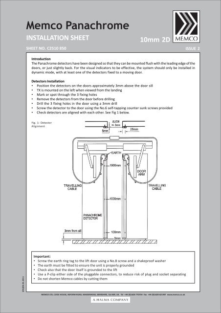 C2510 850 (GB) Panachrome 10mm 2D.pmd - Memco