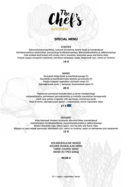The Chefs_Kitchen Special menu 30.01 - 31.03.20