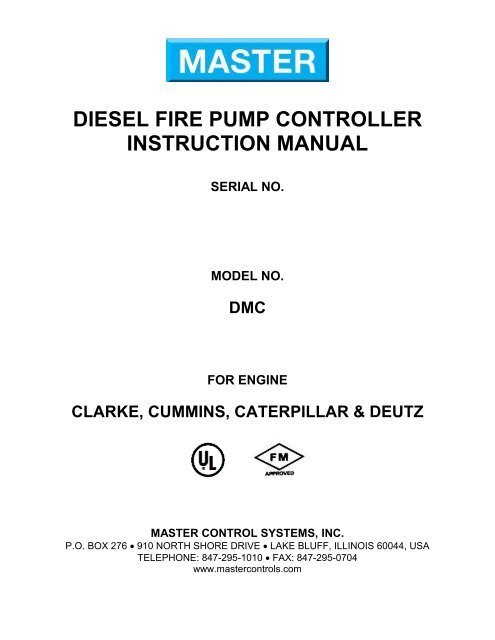 Model DR - Master Control Systems, Inc
