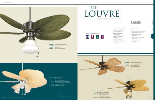 LOUVRE - Ceiling fans