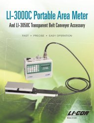 Greenhouse Gas Analyzer Systems Brochure - LI-COR Biosciences