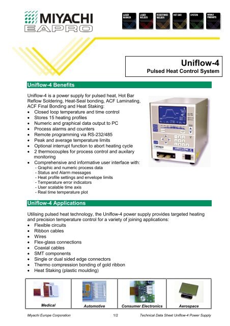 Uniflow-4 - Miyachi Europe
