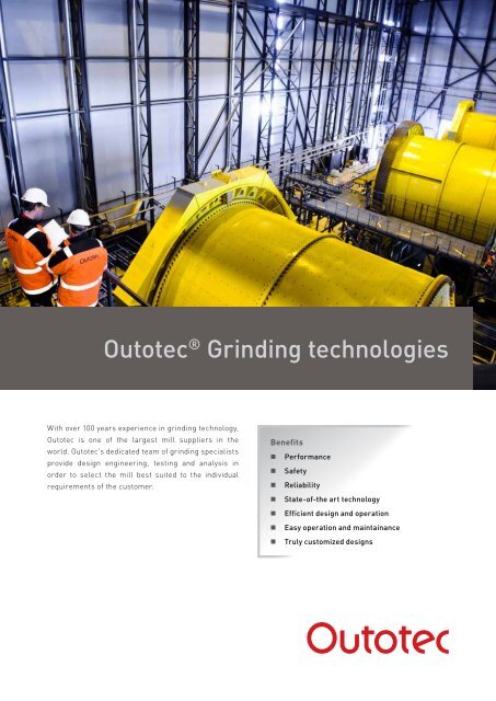 Outotec® Grinding technologies