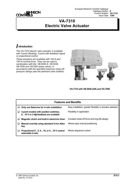 VA-7310 Electric Valve Actuator Introduction - Ib-controls.com