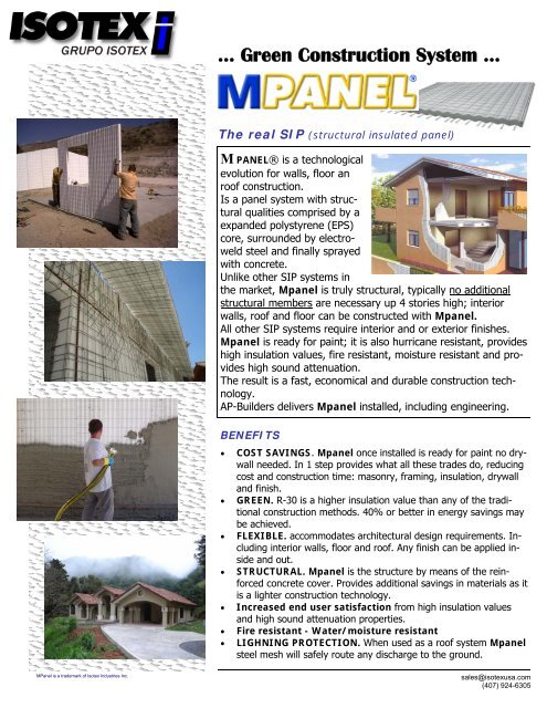 Product brochure - Isotex Industries