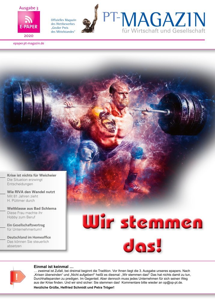 E-Paper PT-Magazin 03 2020 Wir stemmen das