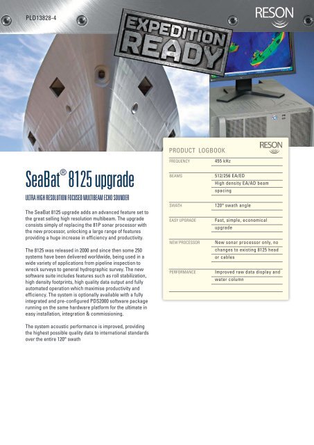 Reson SeaBat 8125 - Seatronics