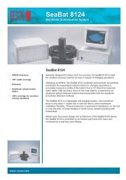 SeaBat 8125 PRODUCT SPECIFICATION - TerraSond