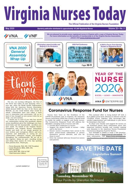 Virginia Nurses Today - May 2020
