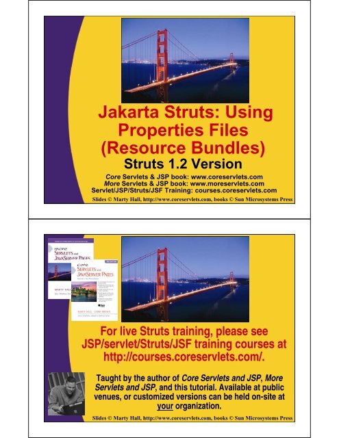 Jakarta Struts Using Properties Files Resource Bundles Custom