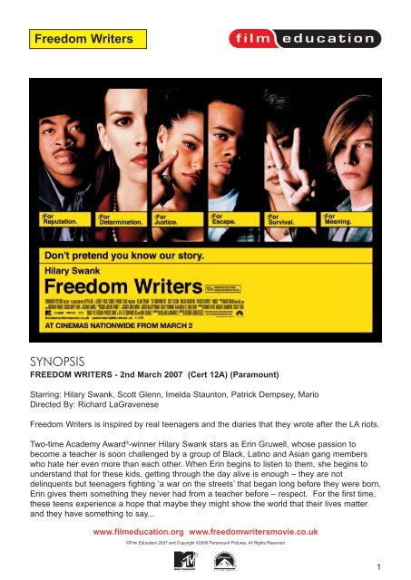 Freedom Writers Poster