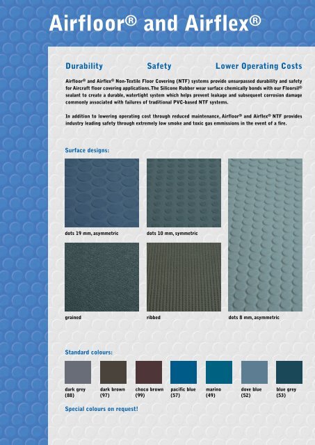 Airfloor ® and Airflex