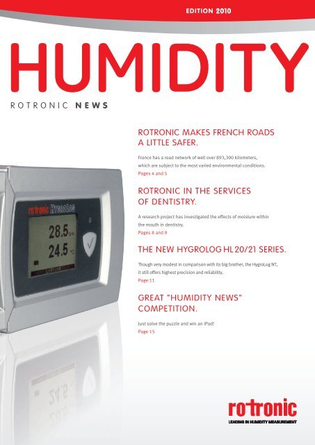 humidity news - Rotronic Instruments (UK)