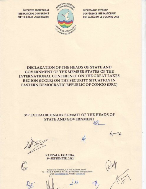 Declaration of the heads of state and government