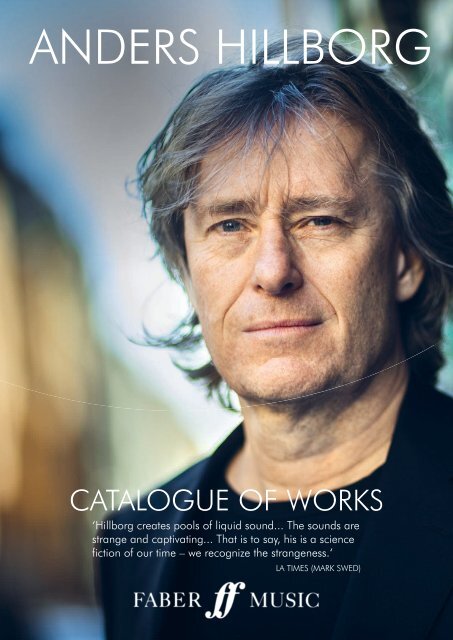 Anders Hillborg Catalogue of Works