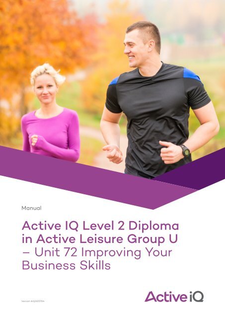 Active IQ Level 2 Diploma in Active Leisure (sample manual)