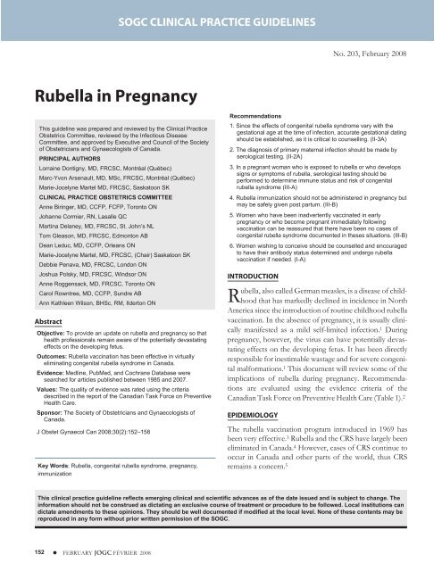 Rubella In Pregnancy
