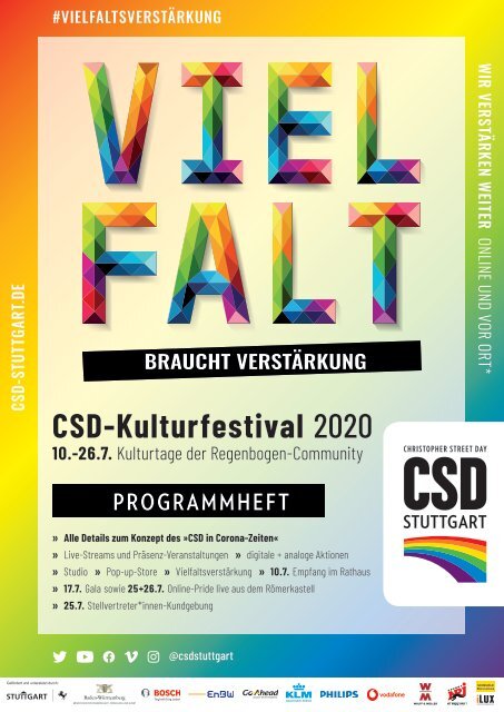 CSD Stuttgart - Programmheft 2020