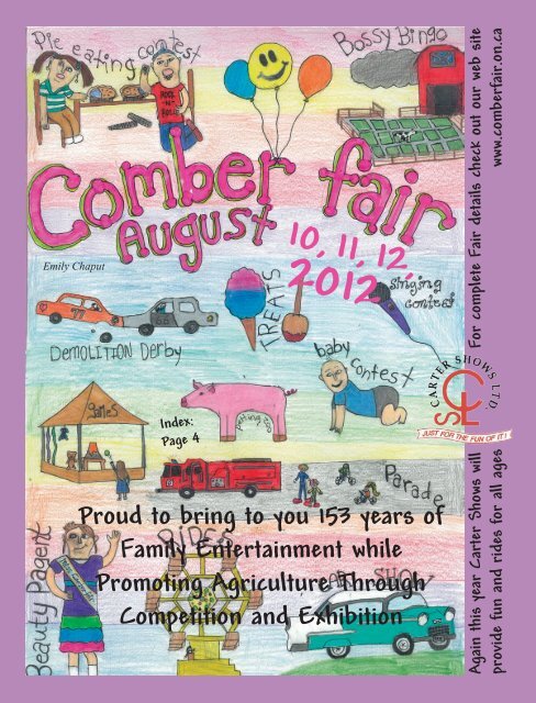 2012 Fair Book (pdf) - Comber Fair
