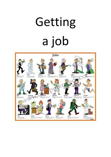 Getting a job