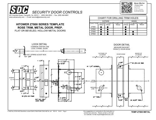 CAD / Template - SDC Security Door Controls