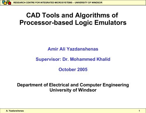 CAD Tools and Algorithms of Processor-based Logic Emulators