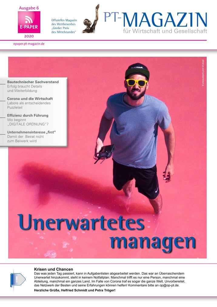 E-Paper PT-Magazin 03 2020 Wir stemmen das